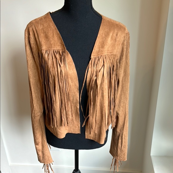 Vocal | Jackets & Coats | Vocal Tan Jacket With Fringe | Poshmark